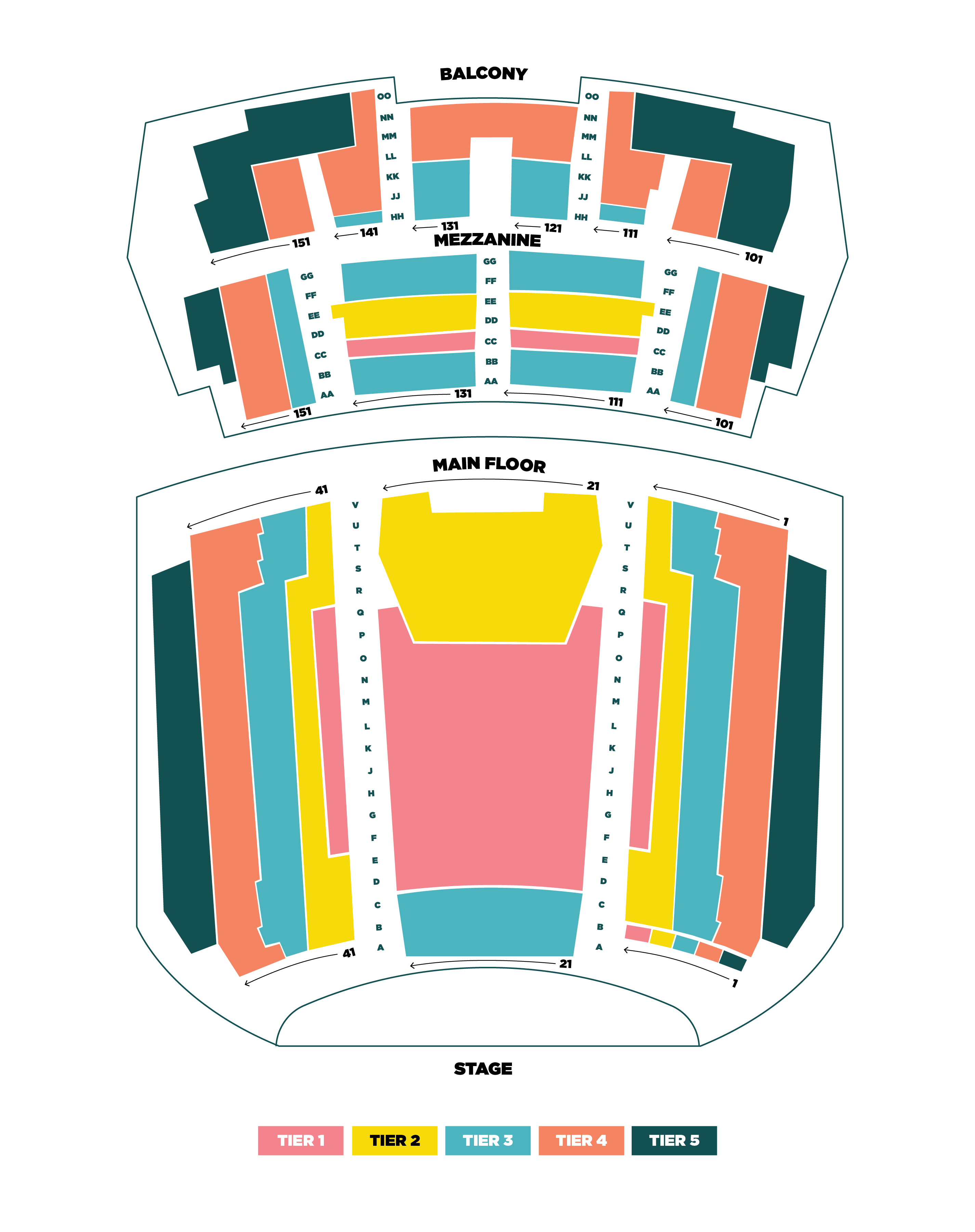 Seat Maps | Carolina Performing Arts